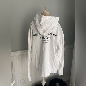 TALENTLESS | Tops | Talentless White Design Studio Hoodie Size Xl ...